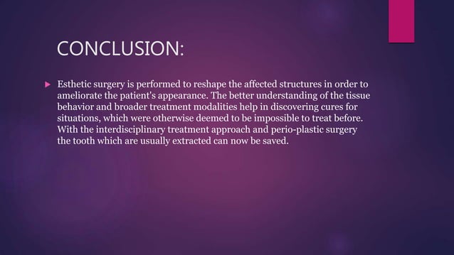 Root Amputation and Perio Esthetic Surgery | PPTX