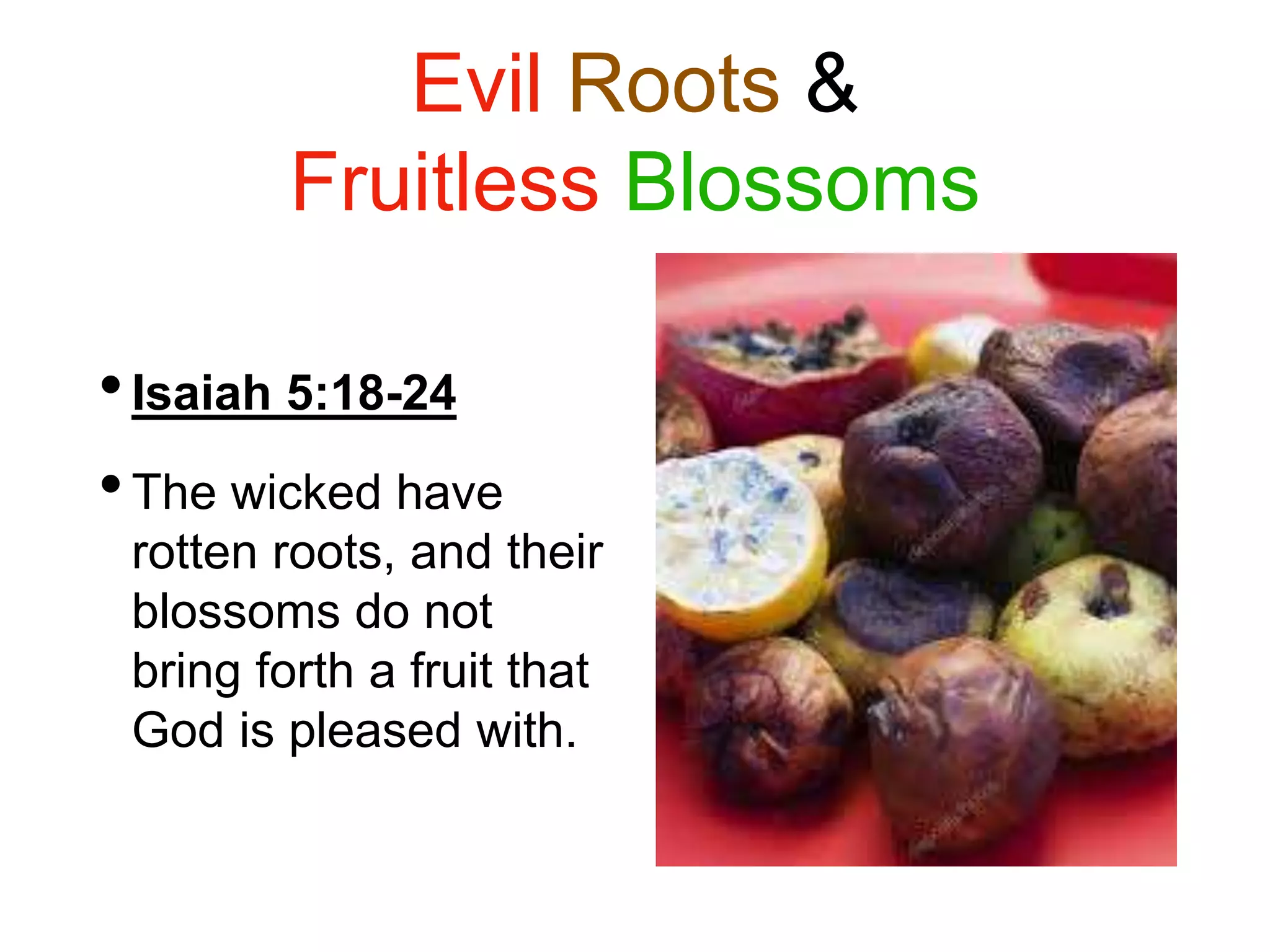 Root and Fruit (Isaiah) | PPTX