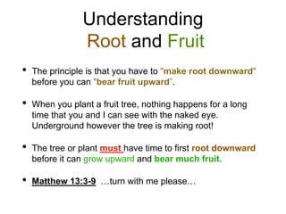 Root and Fruit (Isaiah) | PPTX | Christianity | Religion & Spirituality