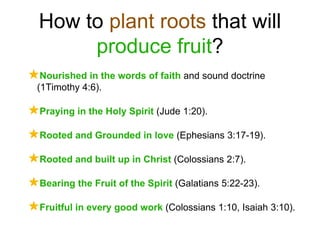 Root and Fruit (Isaiah) | PPTX | Christianity | Religion & Spirituality