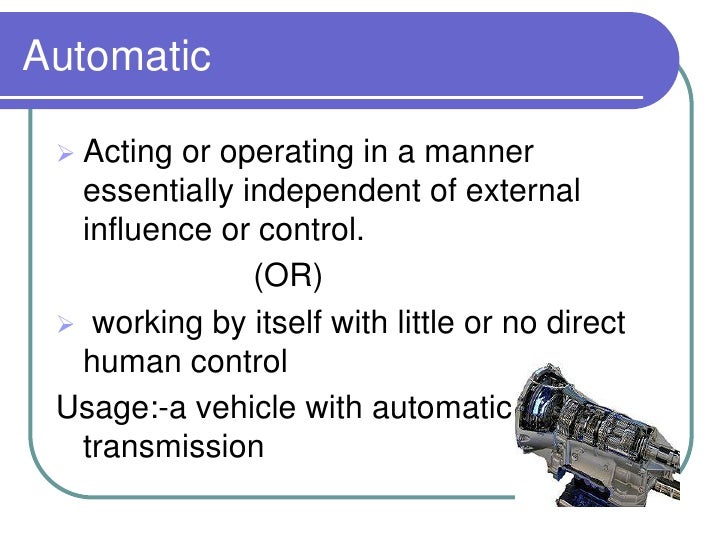 Root Word AUTO Root Word AUTO