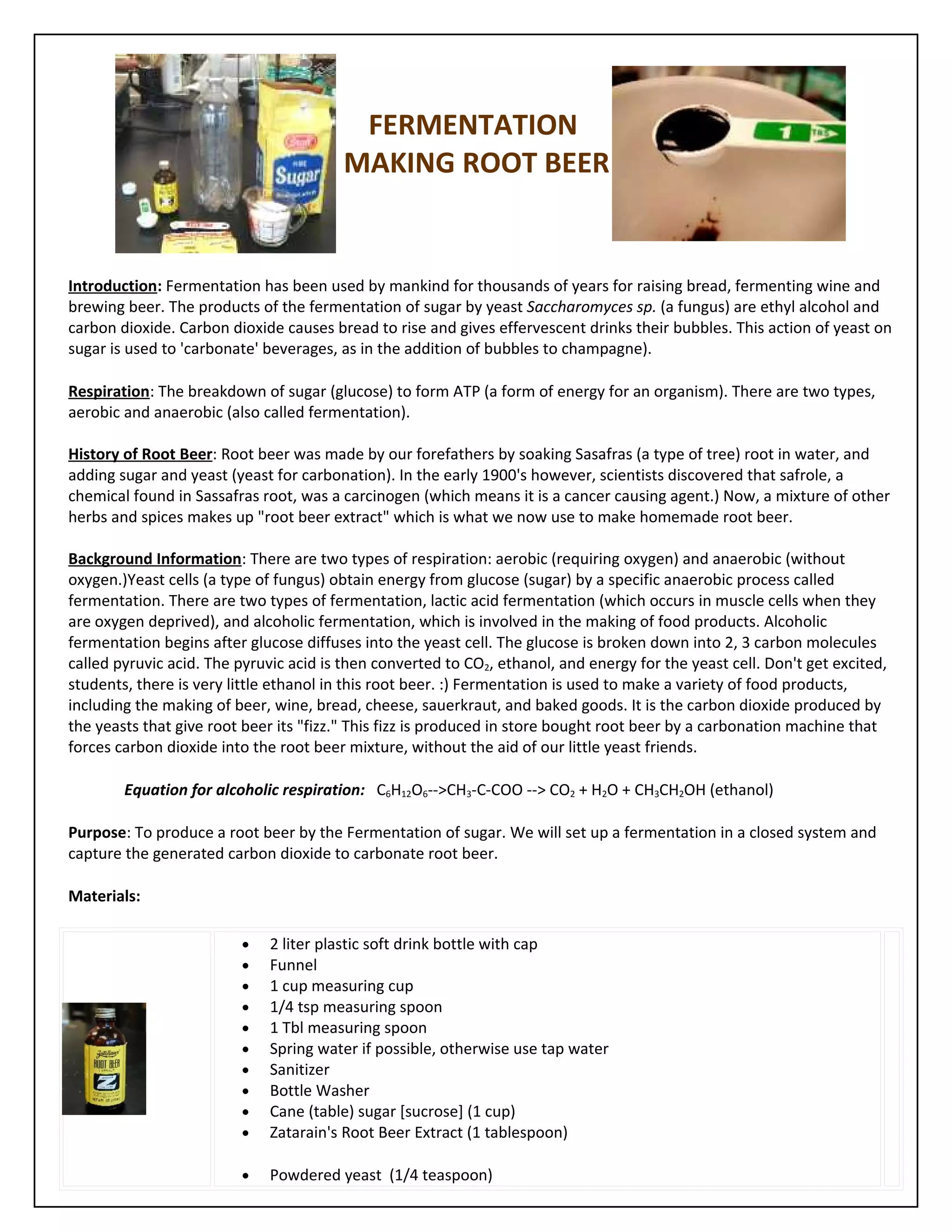 Rootbeer Activity | DOC