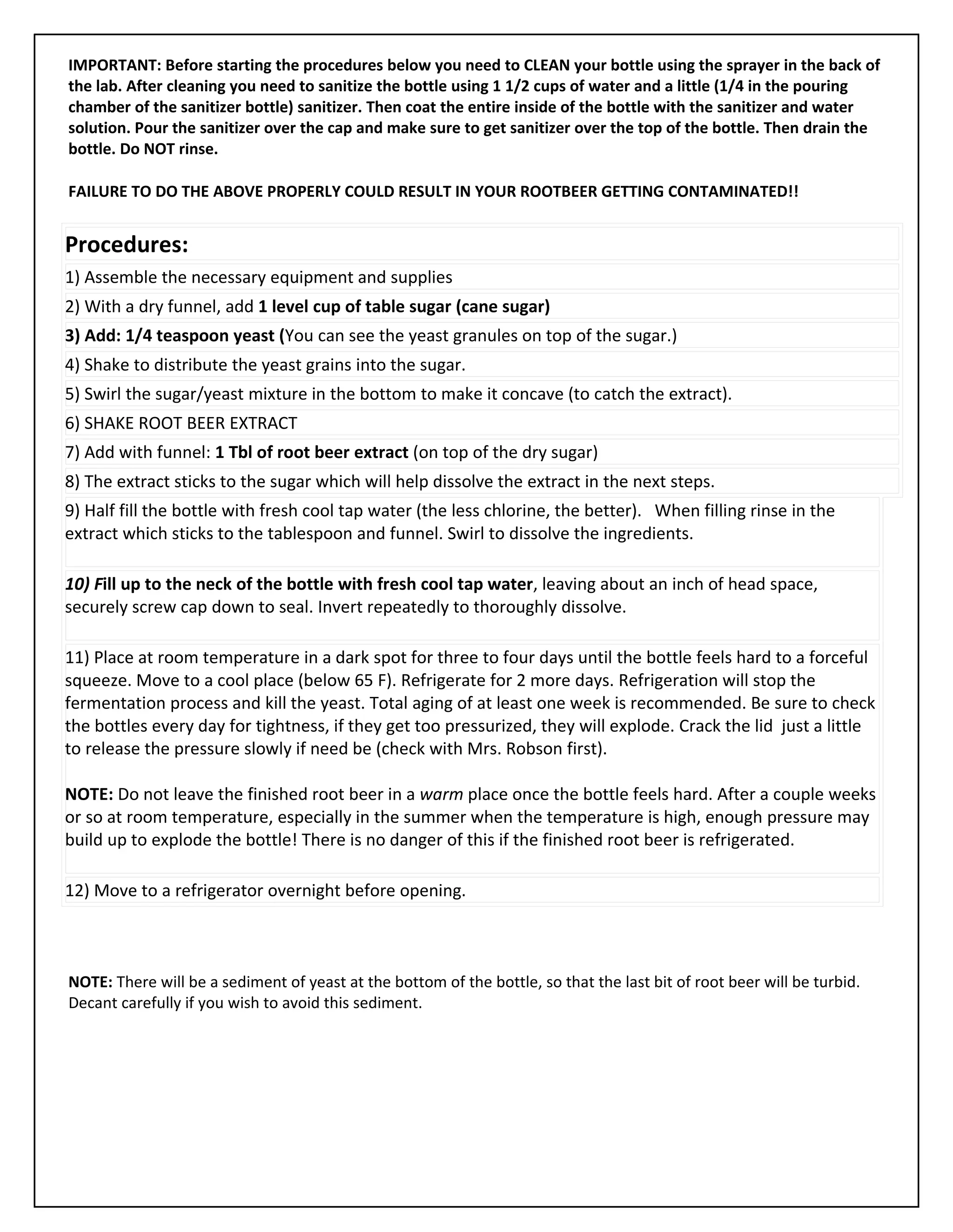 Rootbeer Activity | DOC