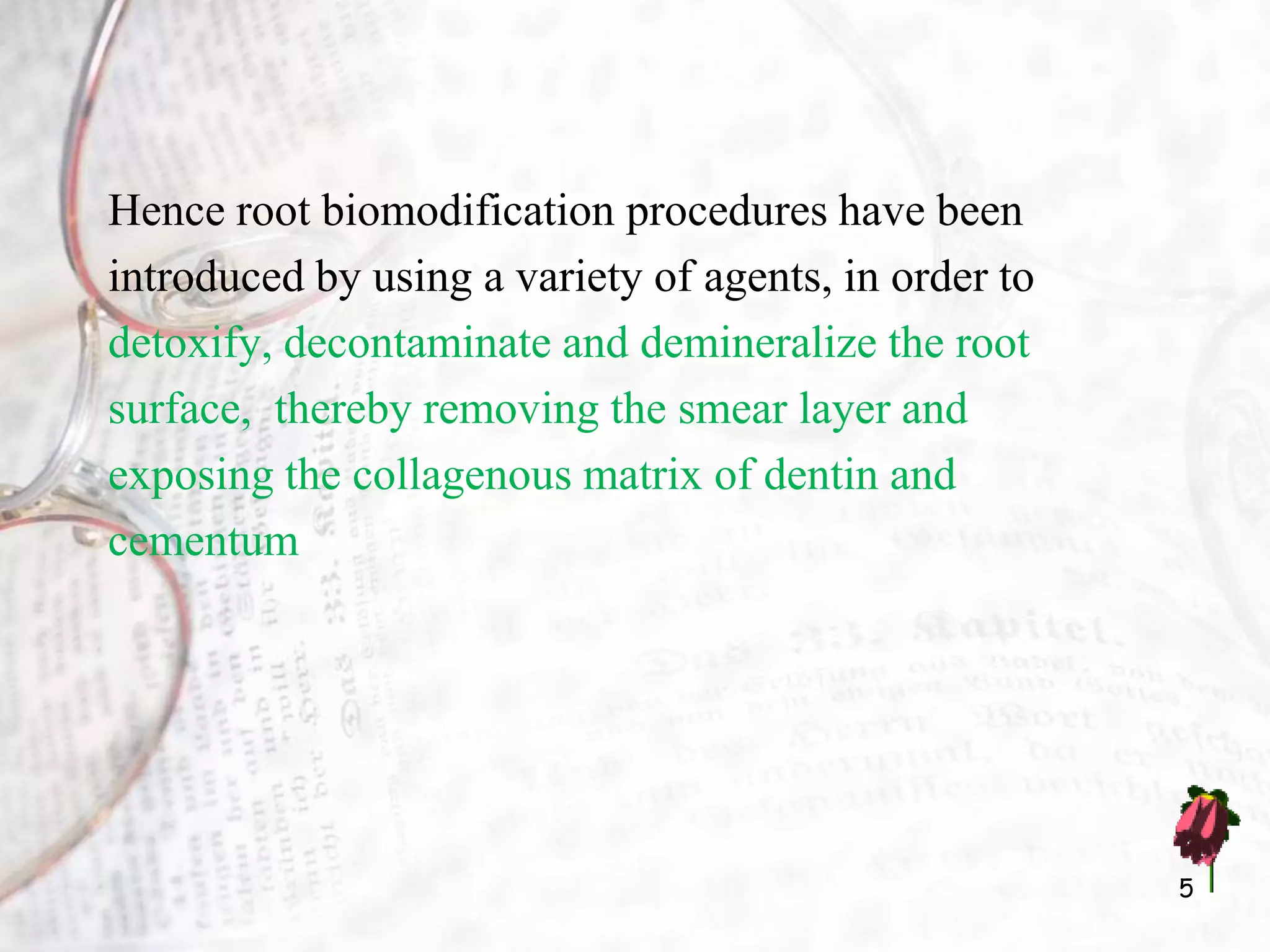 Root biomodification | PPTX