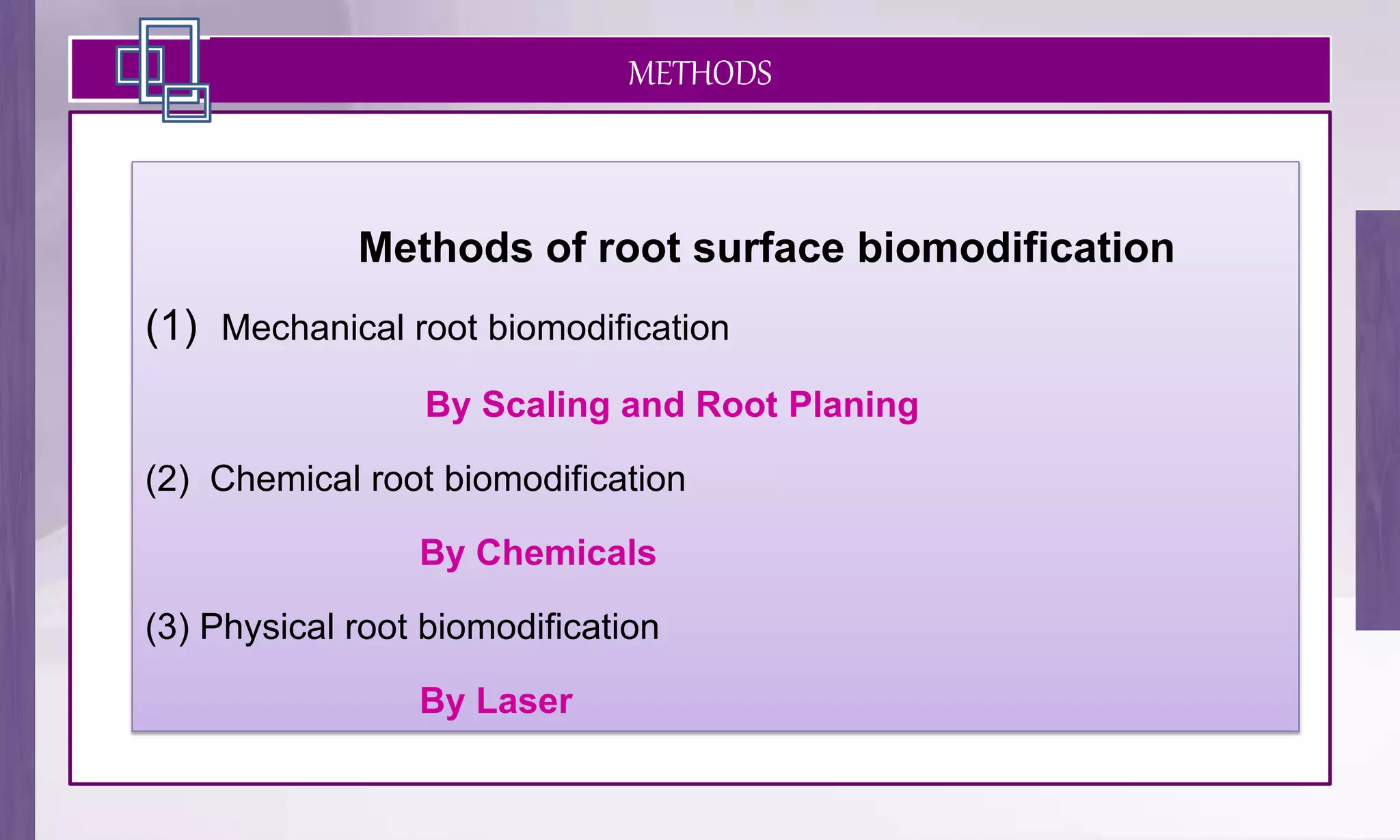 Root biomodification | PPT
