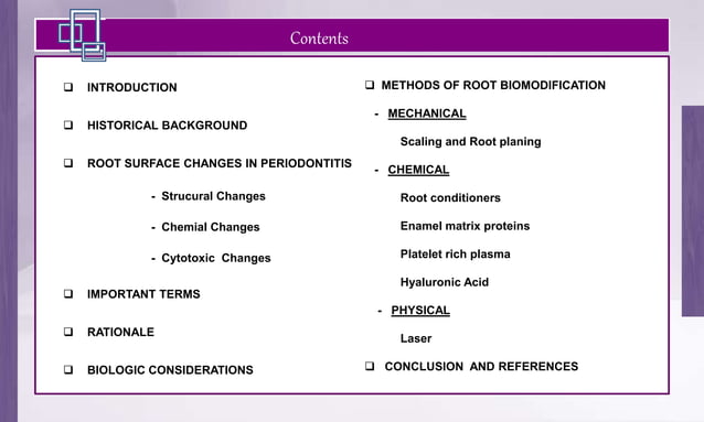 Root biomodification | PPT