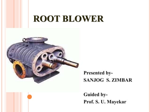 Root blower | PPT