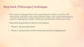 cleaning and shaping of root canals in endodontics | PPTX