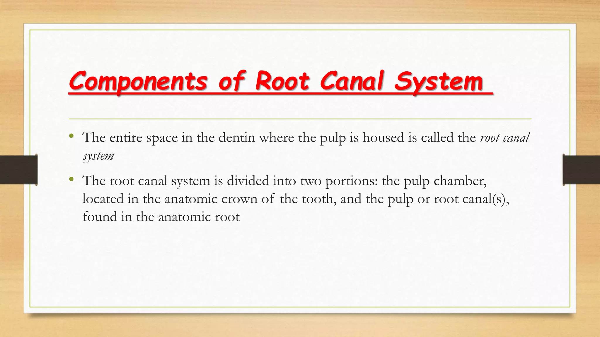 Root canal anatomy | PPTX