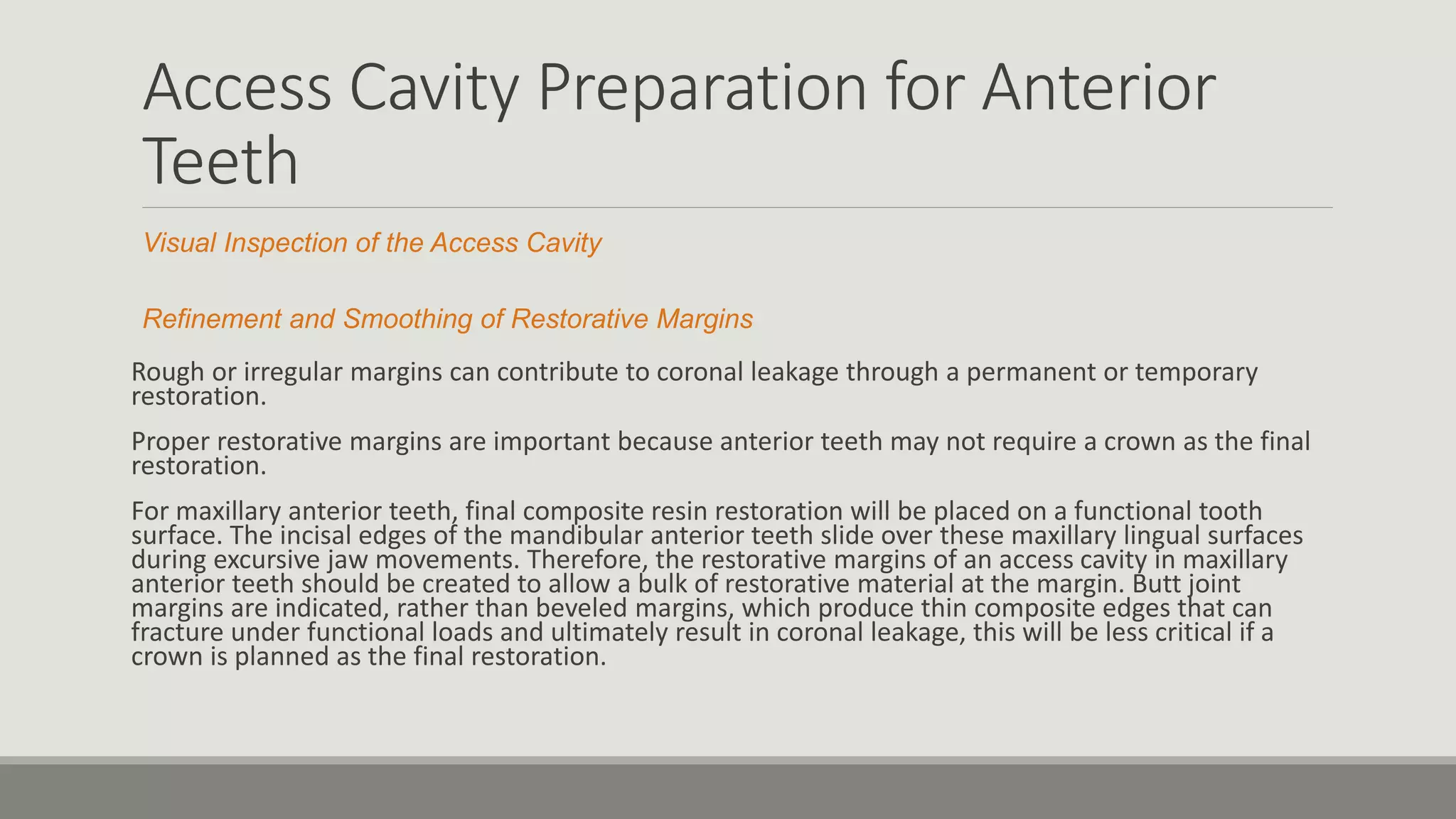 Root canal anatomy for anterior teeth | PPTX