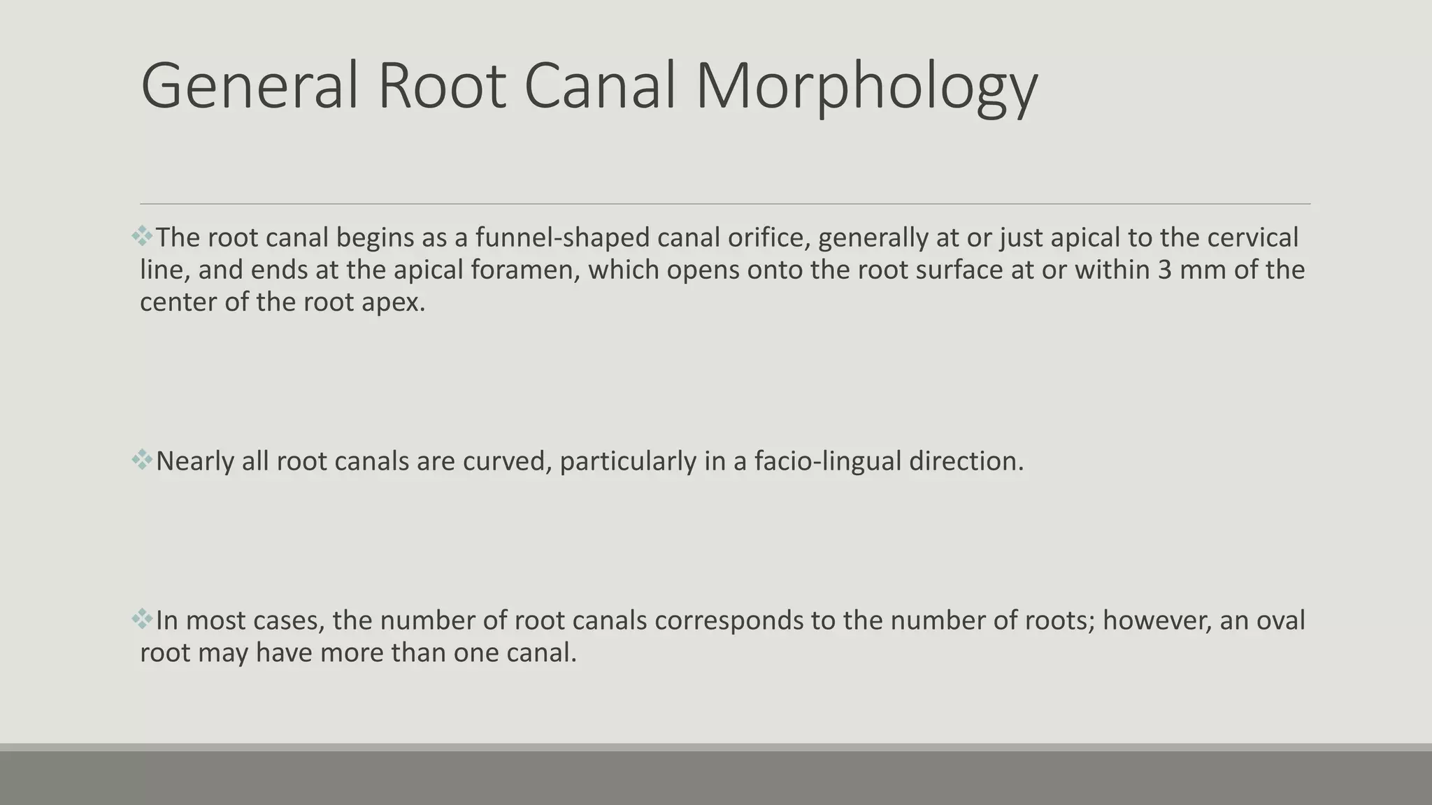 Root canal anatomy for anterior teeth | PPTX