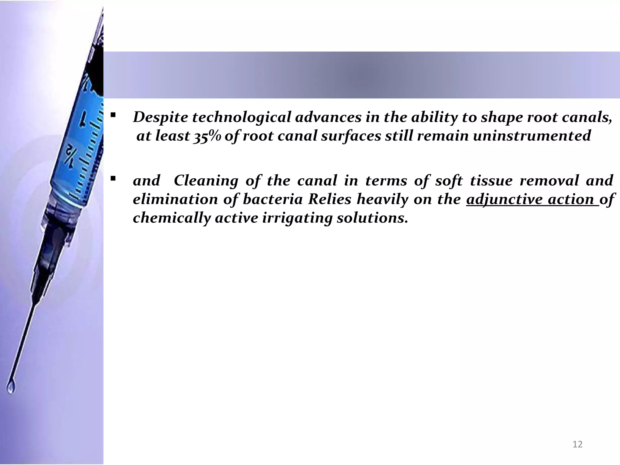 Root canal irrigants and devices | PPT