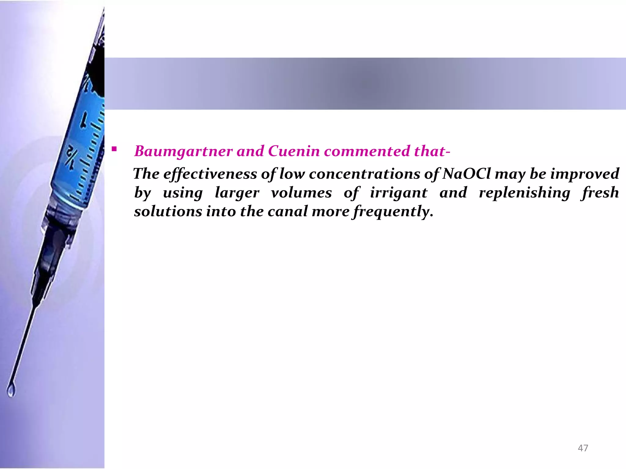 Root canal irrigants and devices | PPT