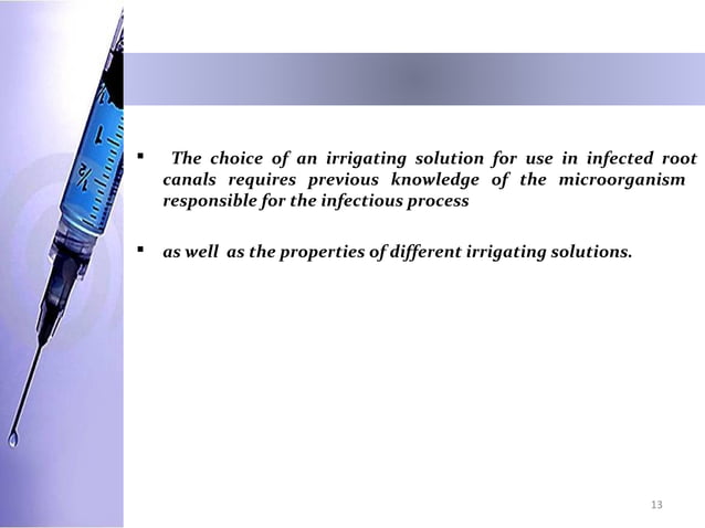 Root canal irrigants and devices | PPT