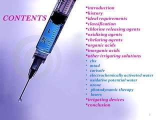 Root canal irrigants and devices | PPT