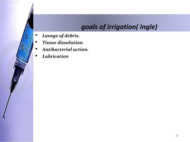 Root canal irrigants and devices | PPT