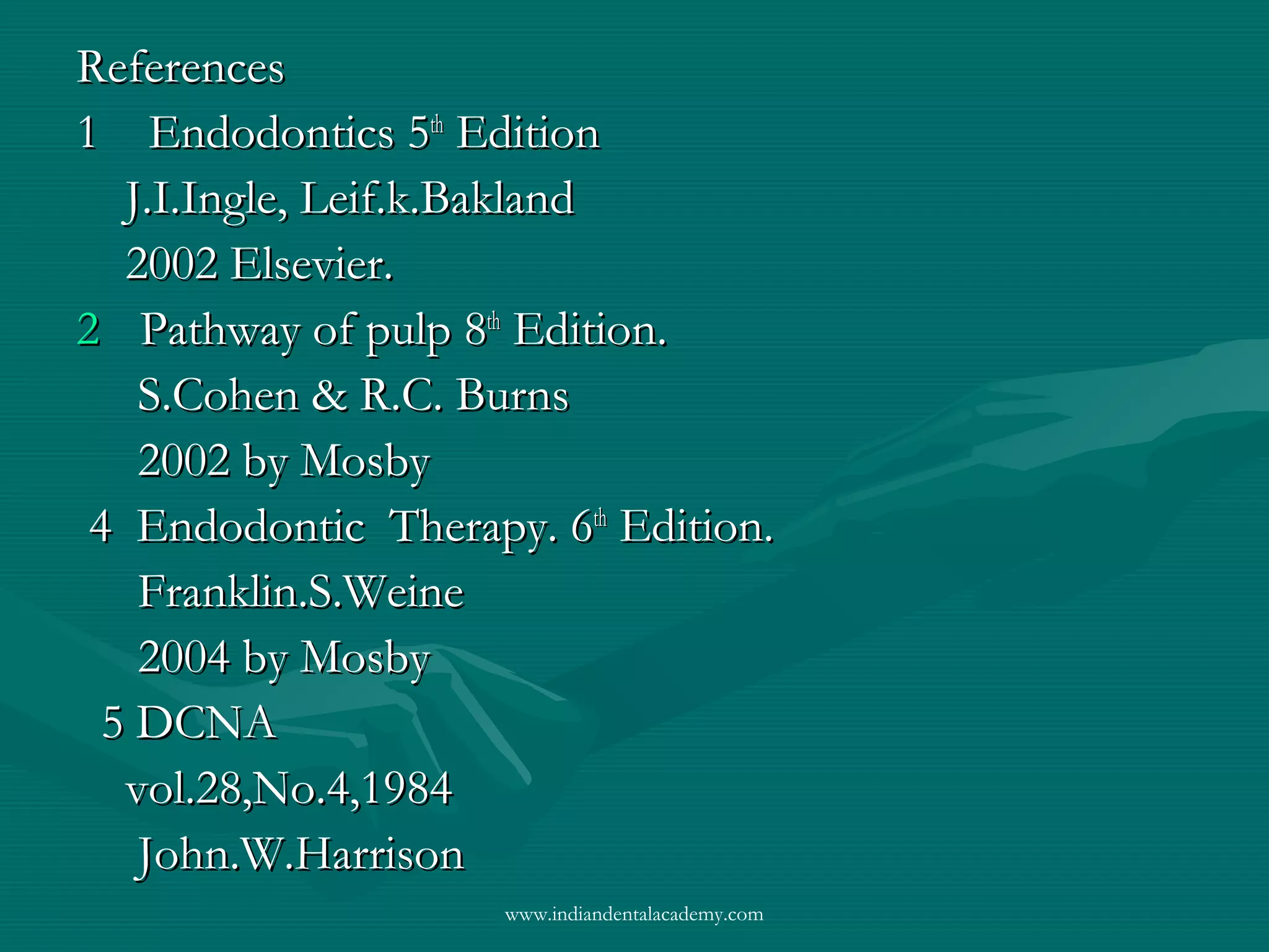 Root canal irrigants /endodontic courses | PPT