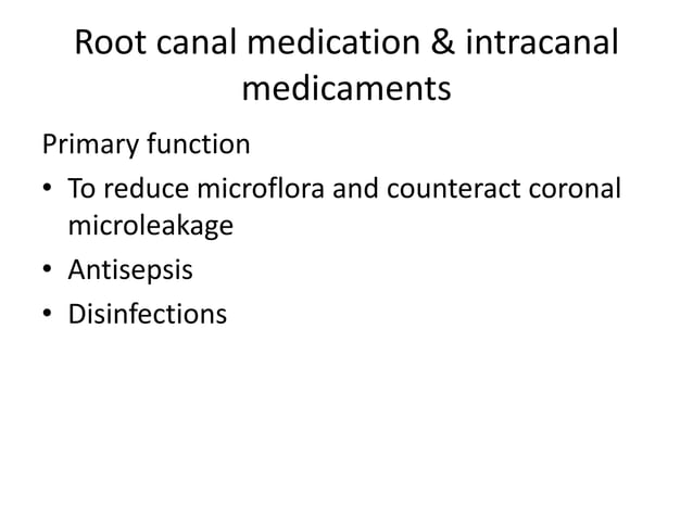 Root Canal Irrigation in RCT | PPTX | Dental Health | Diseases and ...