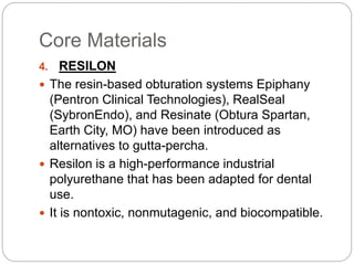 Root canal obturation timing materials and techniques | PPT