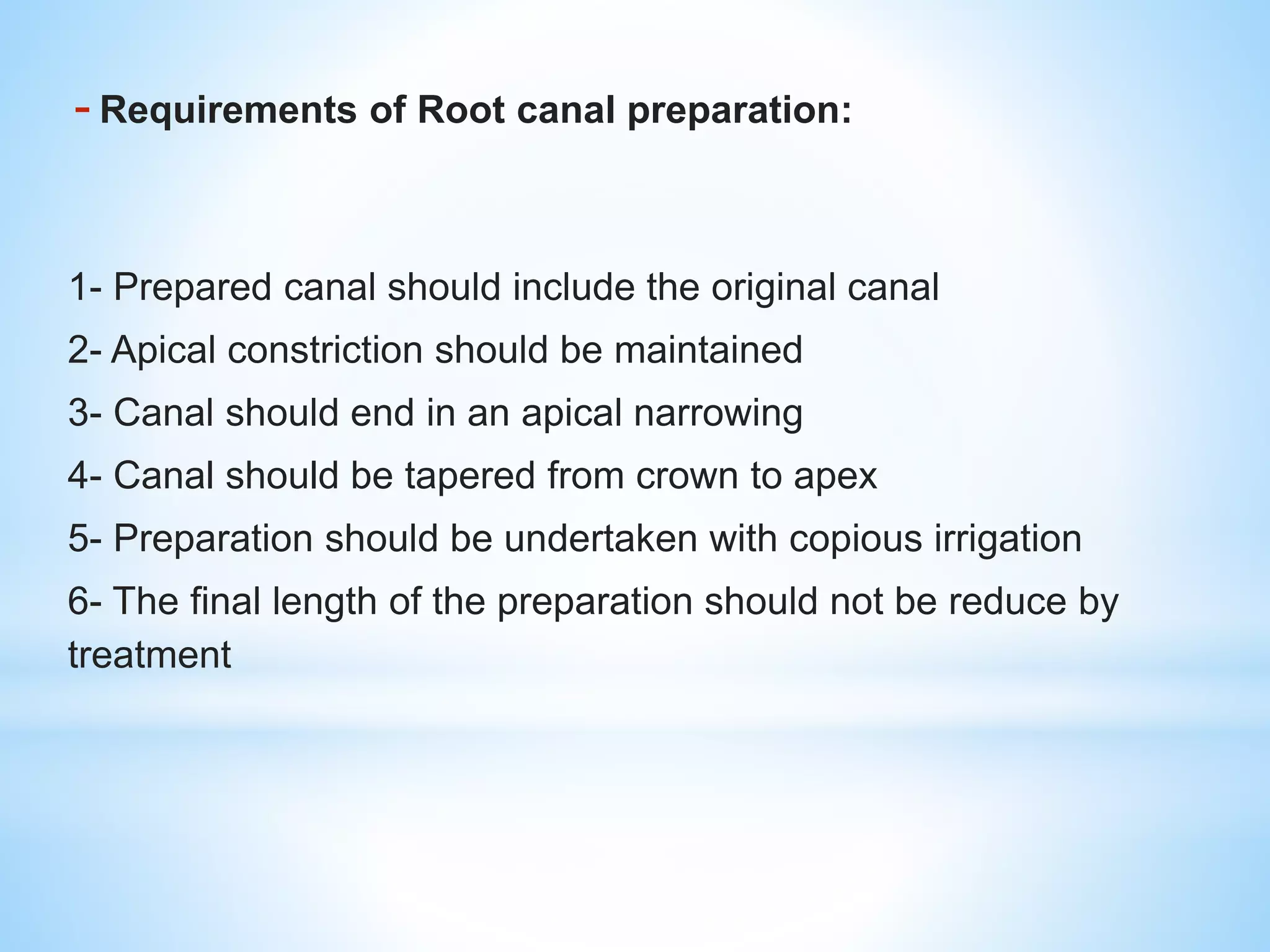 Root canal preparation | PPTX