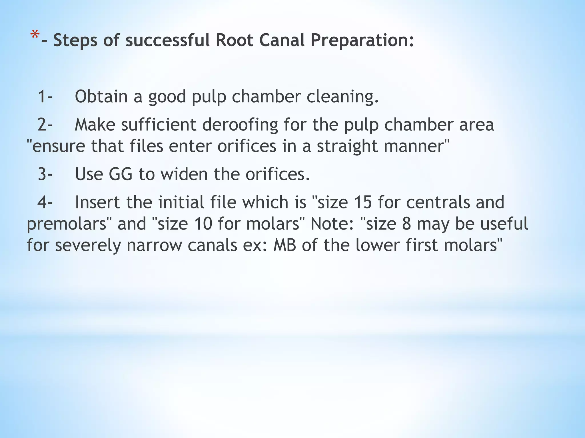Root canal preparation | PPTX
