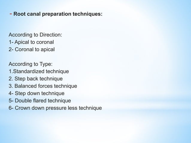 Root canal preparation | PPTX | Dental Health | Diseases and Conditions