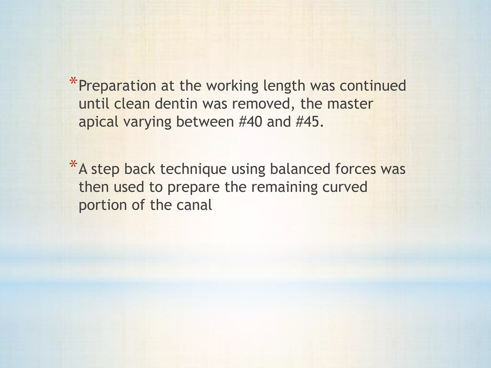 Root canal preparation techniques _ endodontic treatment | PPTX
