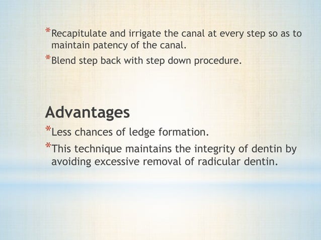 Root canal preparation techniques _ endodontic treatment | PPTX | Oral ...