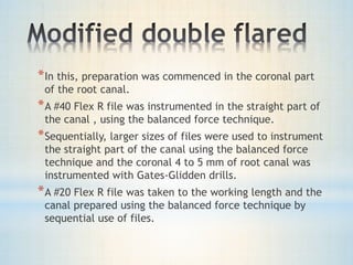 Root canal preparation techniques _ endodontic treatment | PPTX