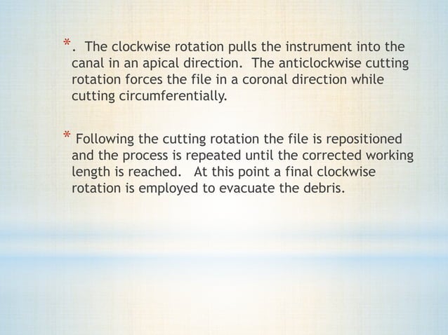 Root canal preparation techniques _ endodontic treatment | PPTX | Oral ...