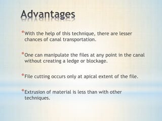 Root canal preparation techniques _ endodontic treatment | PPTX
