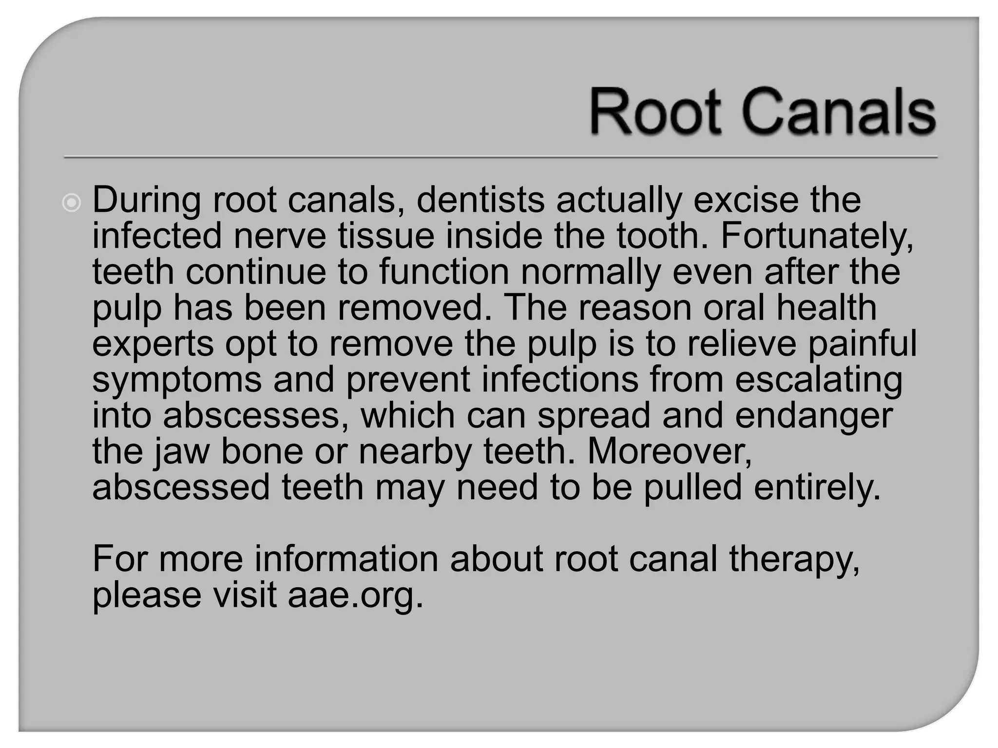 Root Canals | PPT