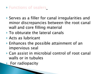 Root canal sealers | PPT