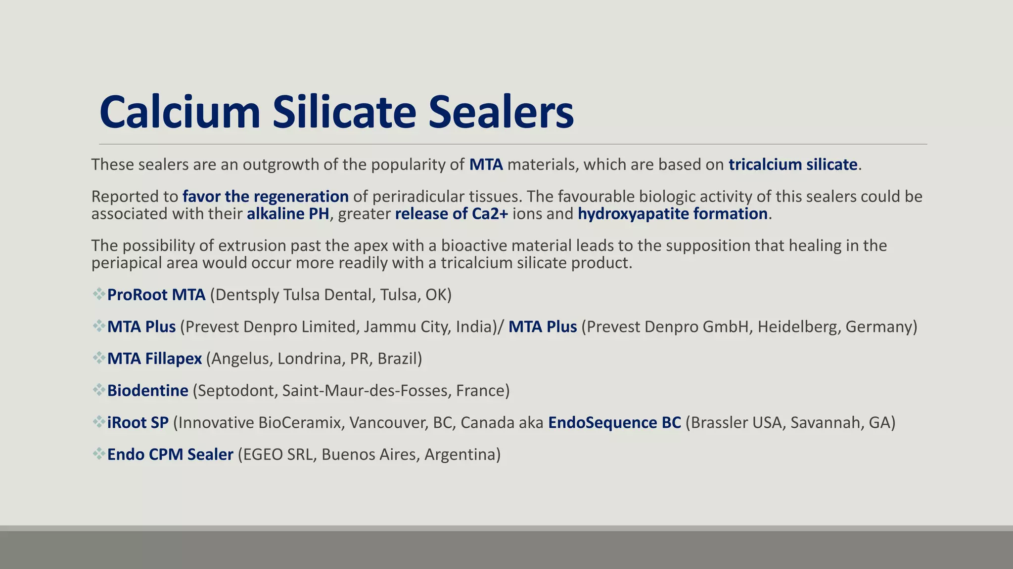 Root canal sealers | PPTX