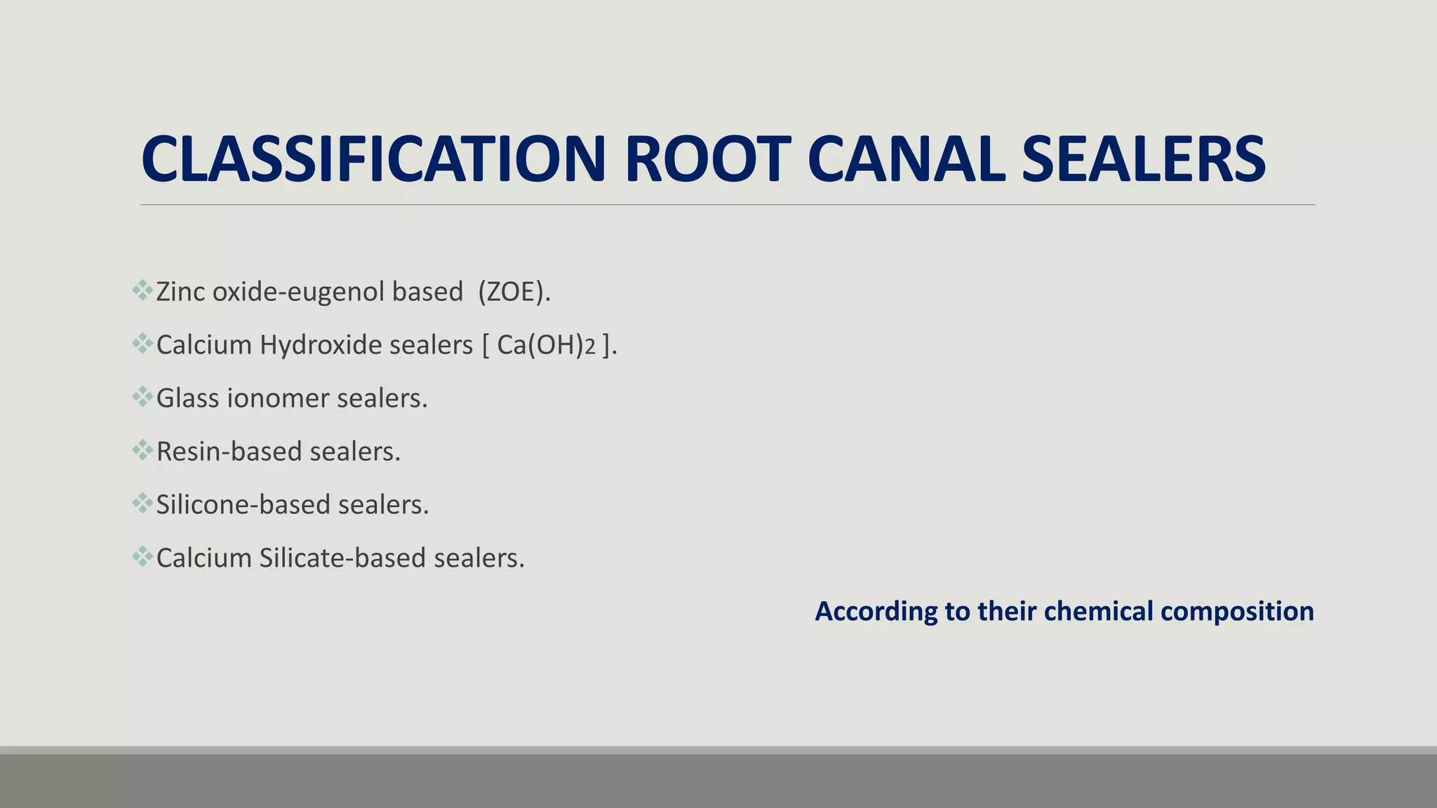 Root canal sealers | PPTX