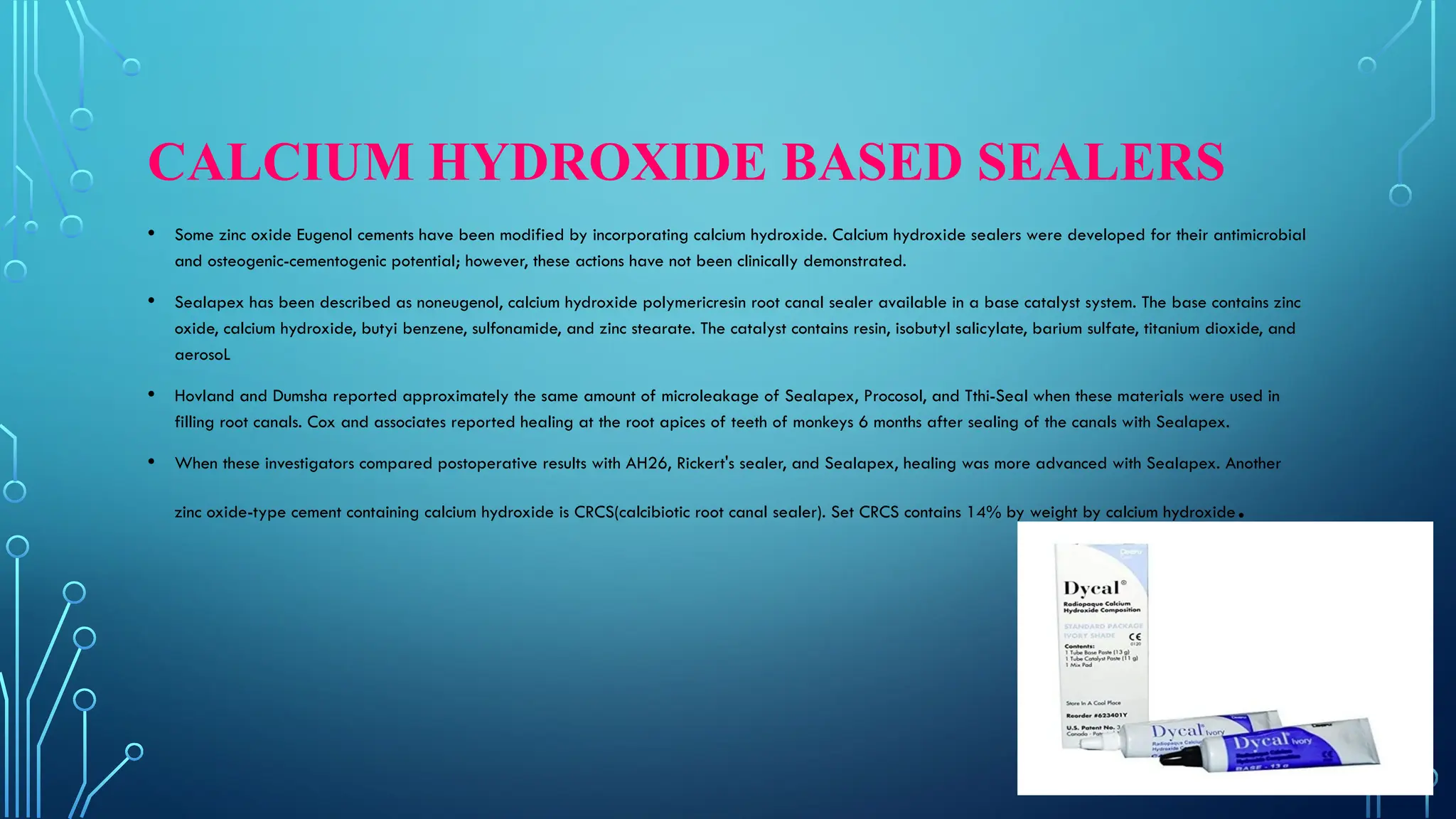 Root canal sealers.pptx definition and properties | PPTX