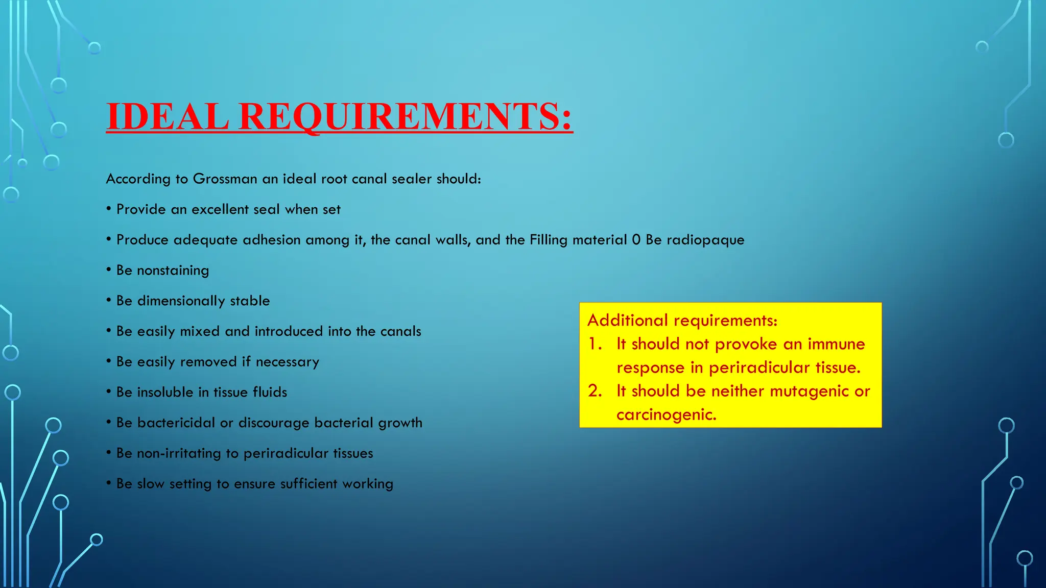 Root canal sealers.pptx definition and properties | PPTX