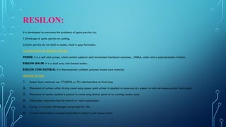 Root canal sealers.pptx definition and properties | PPTX