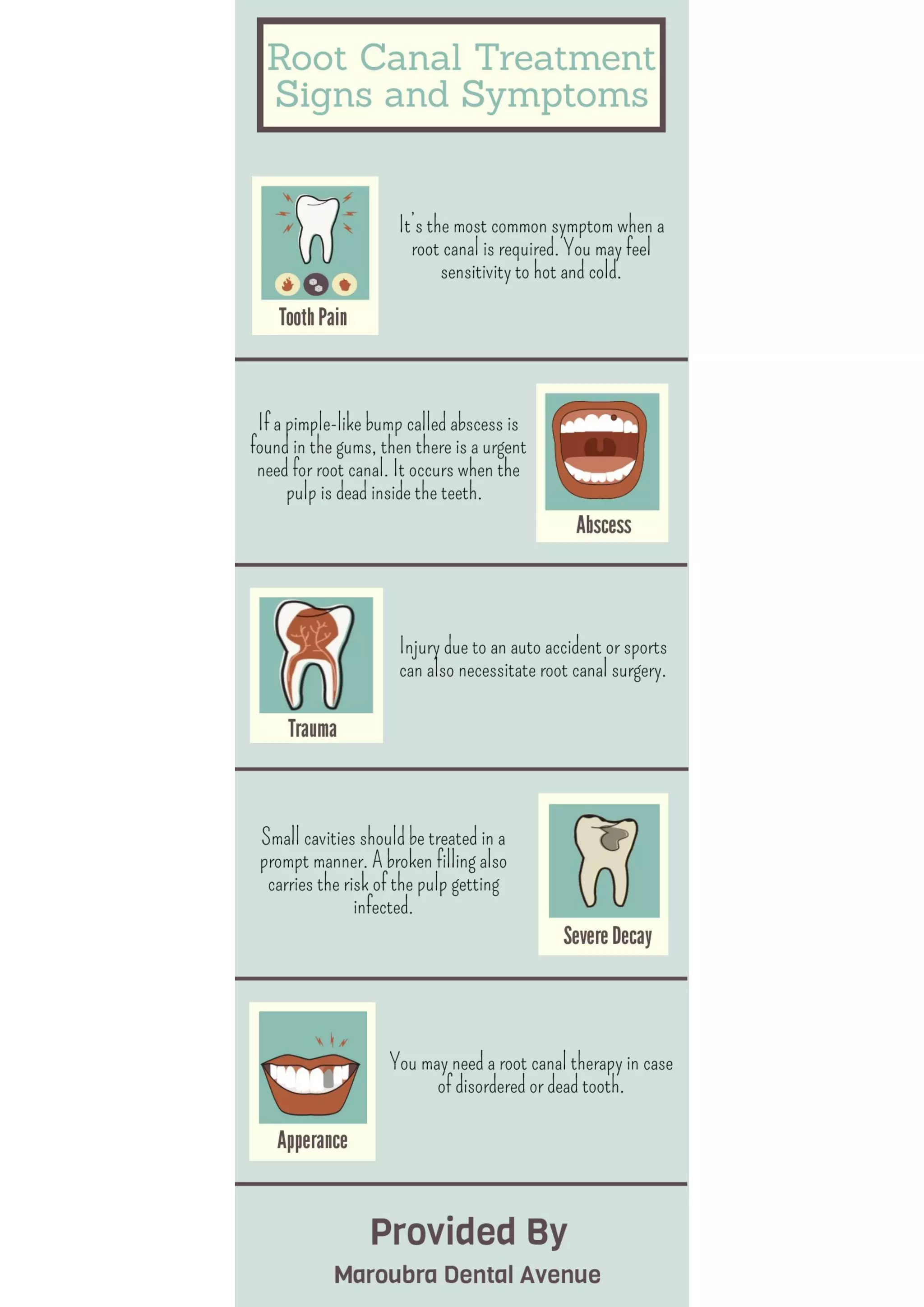 Root Canal Treatment Signs and Symptoms | PDF