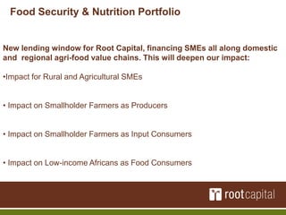 Root Capital | PDF | Agriculture | Industries