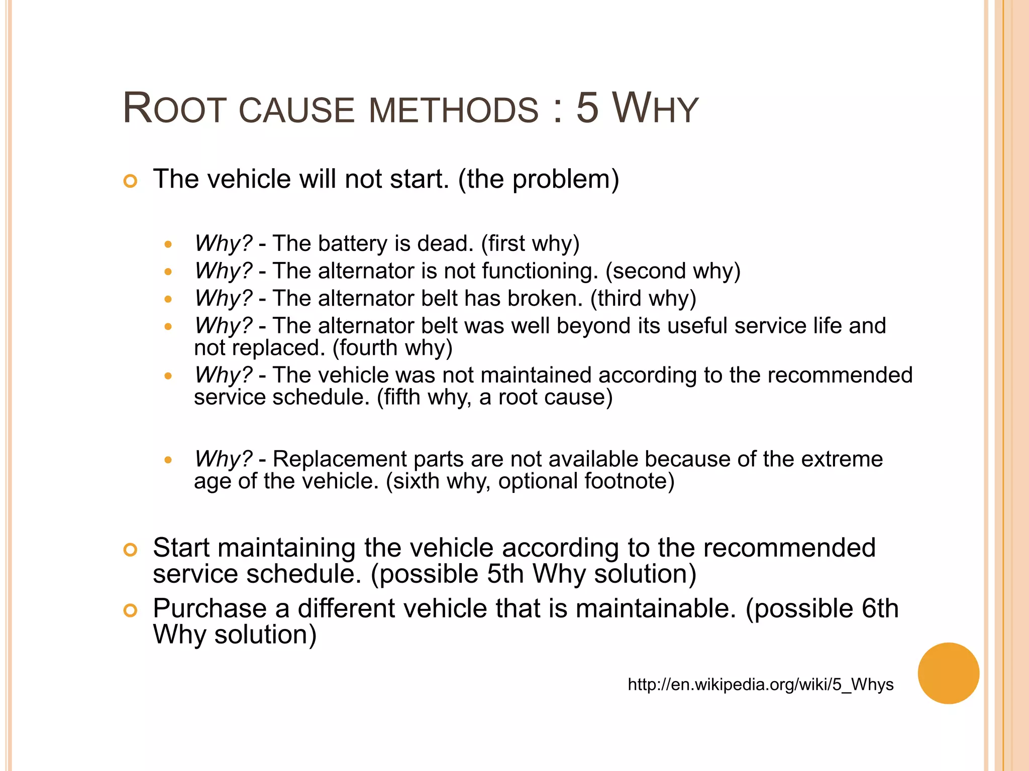 Root cause analysis | PPTX