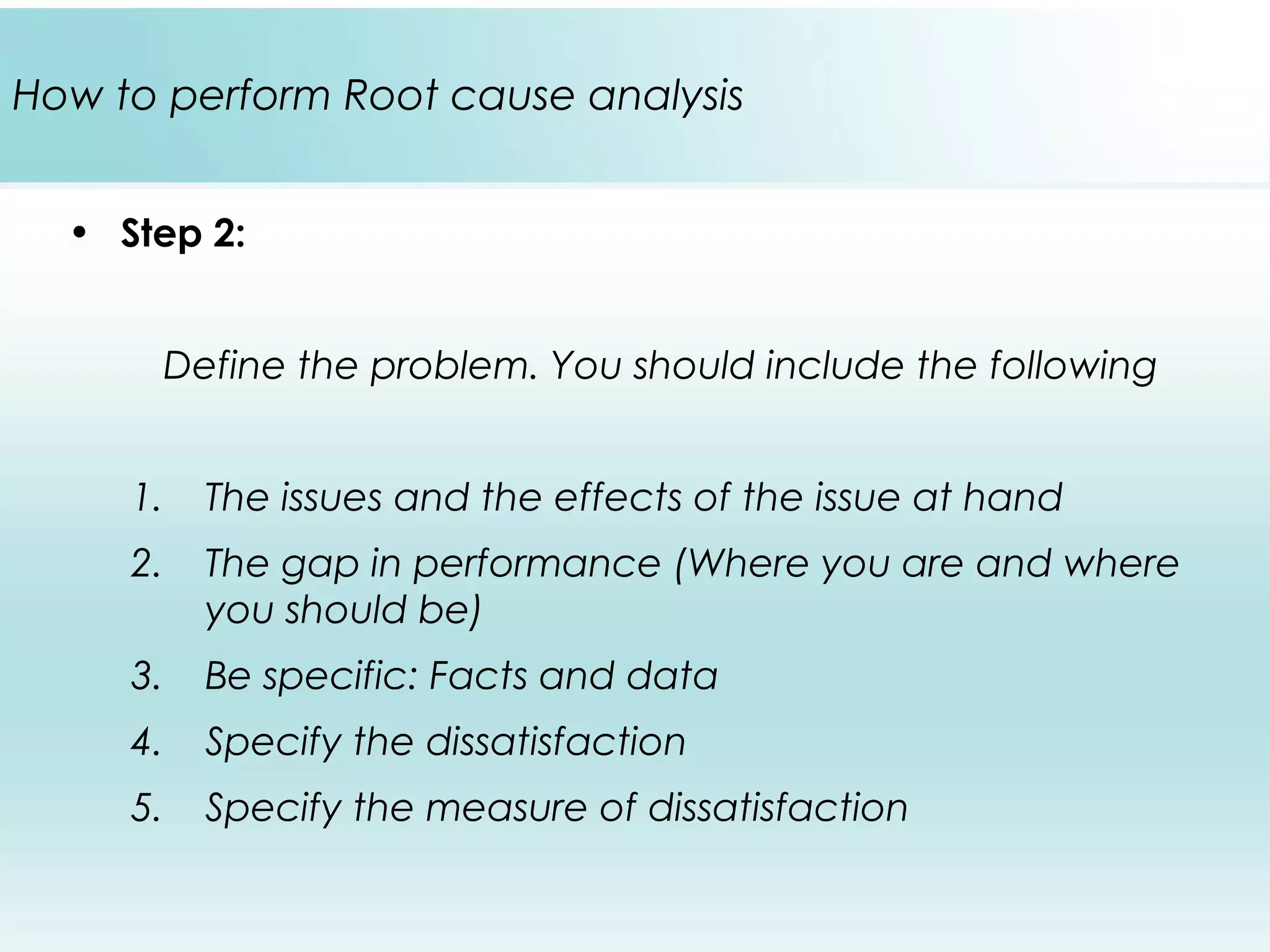 Root cause analysis | PPT