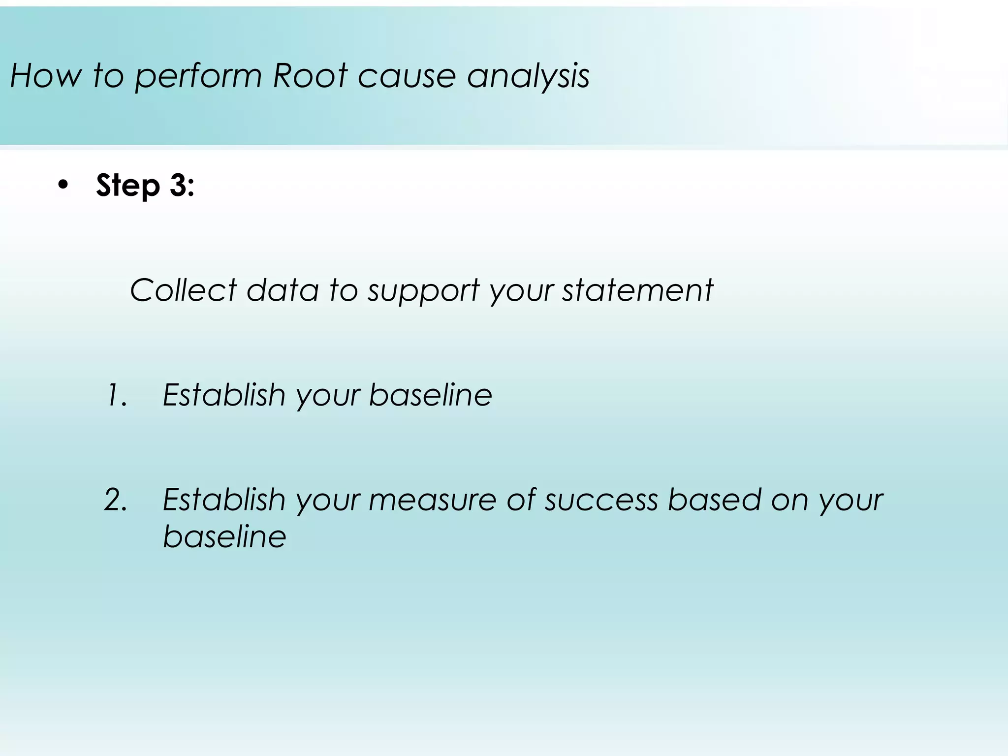 Root cause analysis | PPT