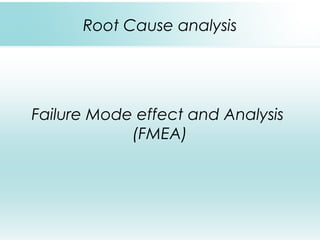 Root cause analysis | PPT