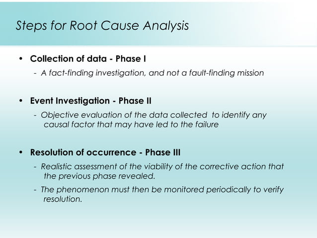 Root cause analysis | PPT | Business | Business and Finance