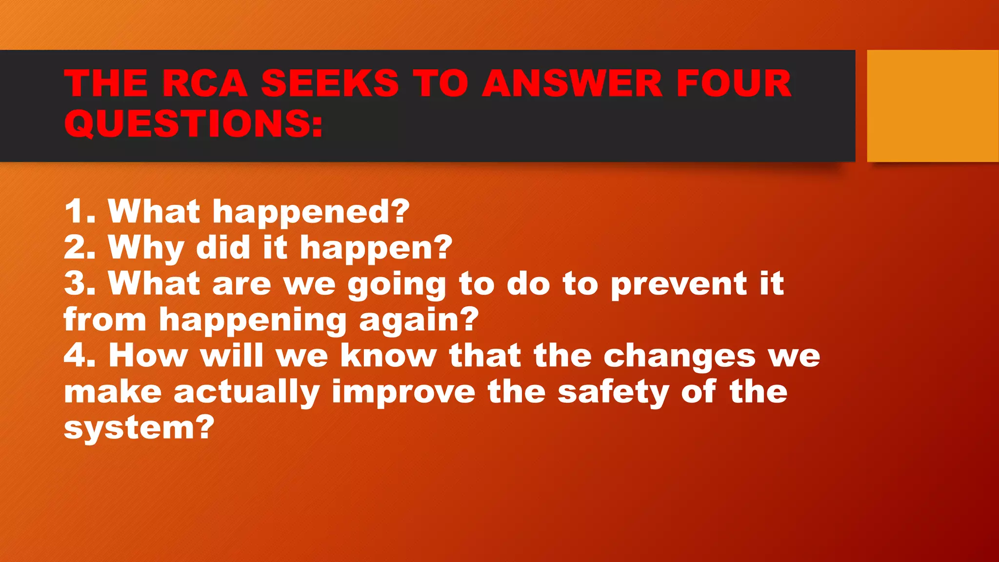 Root cause analysis | PDF
