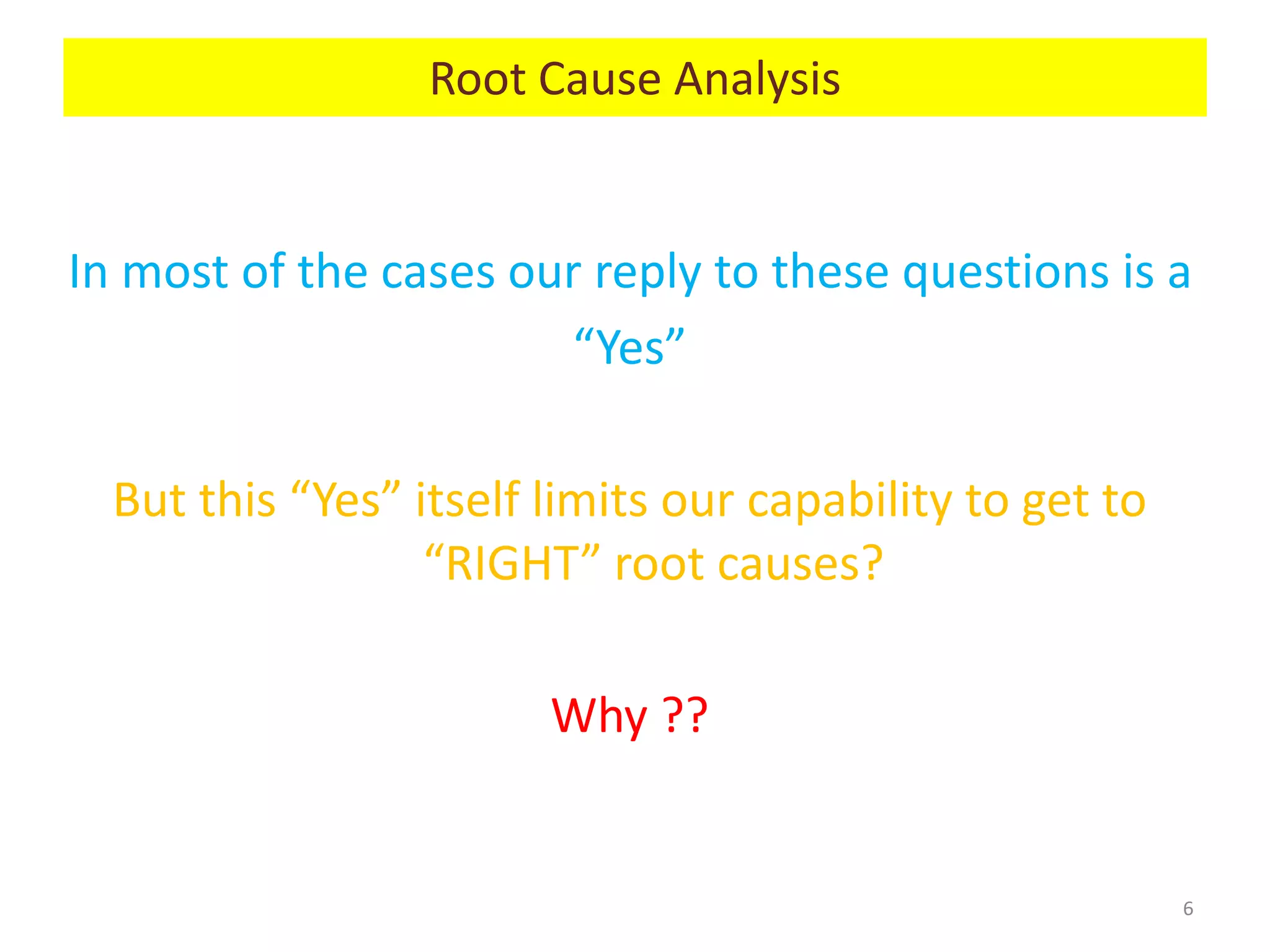 Root cause analysis - Methodology | PPTX