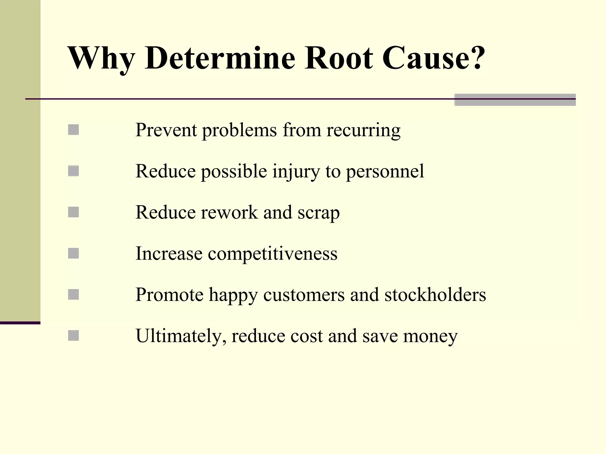 Root cause analysis | PPT