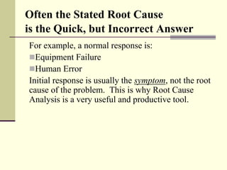 Root cause analysis | PPT