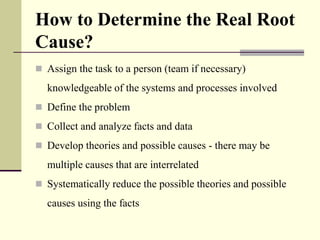Root cause analysis | PPT
